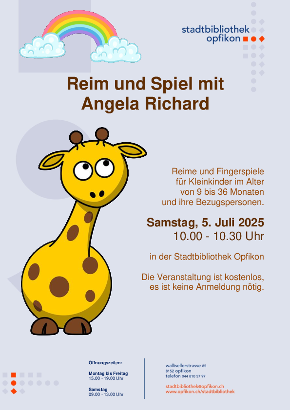 Reim und Spiel mit Angela Richard - Stadt Anzeiger Opfikon