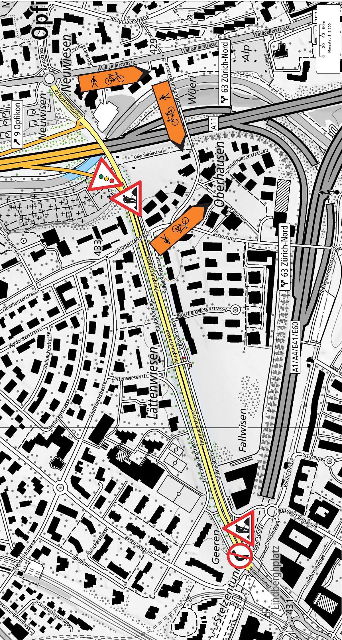 Thurgauerstrasse: Bauarbeiten ab 1. September - Stadt Anzeiger Opfikon
