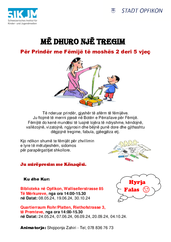 Schenk mir eine Geschichte - in albanischer Sprache - Stadt Anzeiger ...